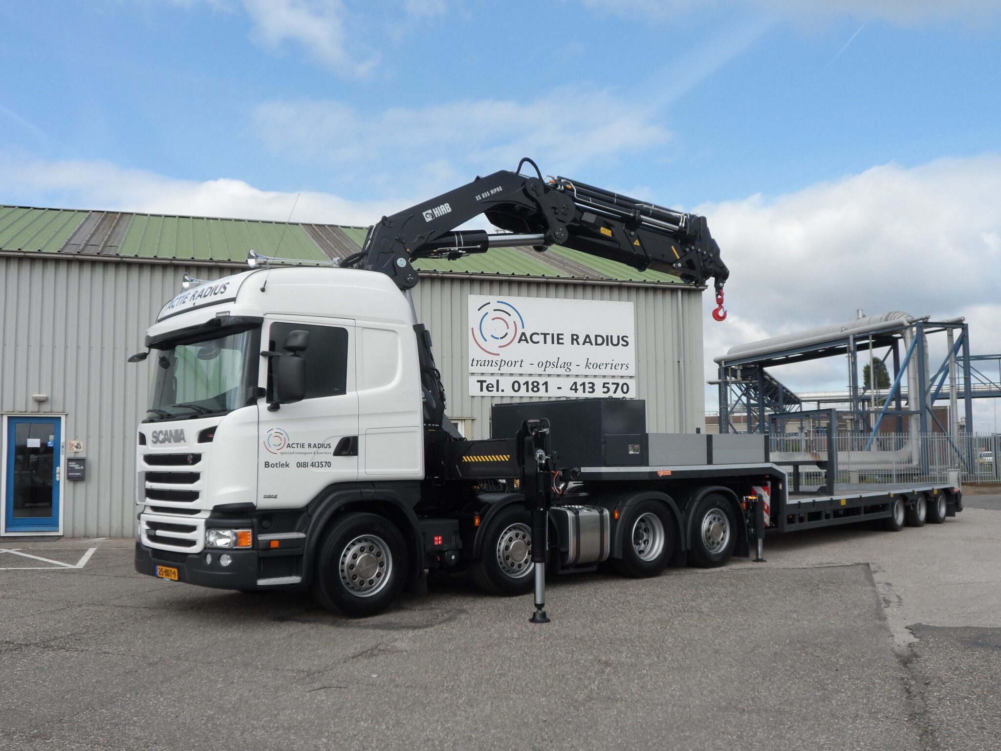 Scania G 450 met Hiab kraan voor Actie Radius • TTM.nl