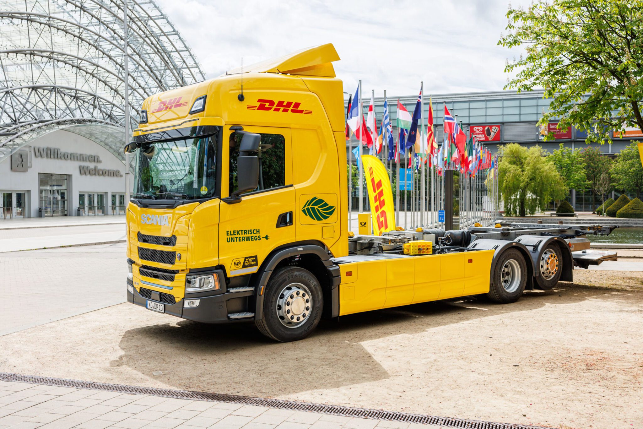 DHL test elektrische Scania-truck met range extender: 90 procent minder ...